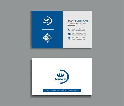 Business Card Business Card Template Double Sided Creative