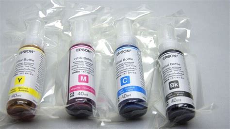 Epson Original Ink Ml Initial Ink Set Cmyk Lazada Ph