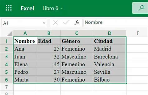 Tabla De Datos En Excel Excel Para Todos