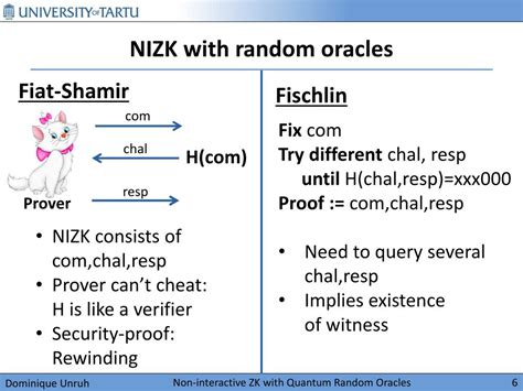 Ppt Non Interactive Zero Knowledge With Quantum Random Oracles