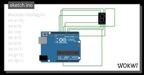 Sevseg Wokwi Esp32 Stm32 Arduino Simulator