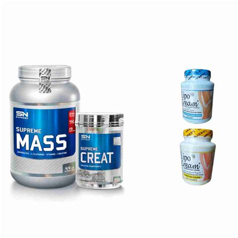 Ripley Combo Supreme Nutrition Supreme Mass Libras Vainilla Supreme Creat Gr Cremas