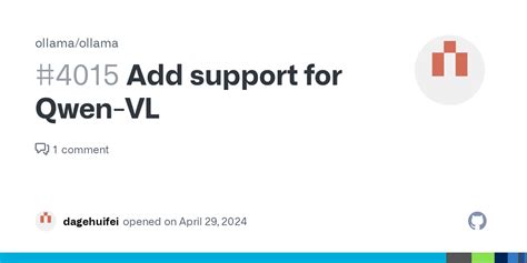 Add Support For Qwen VL Issue Ollama Ollama GitHub
