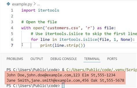 How To Skip The First Line In A File In Python