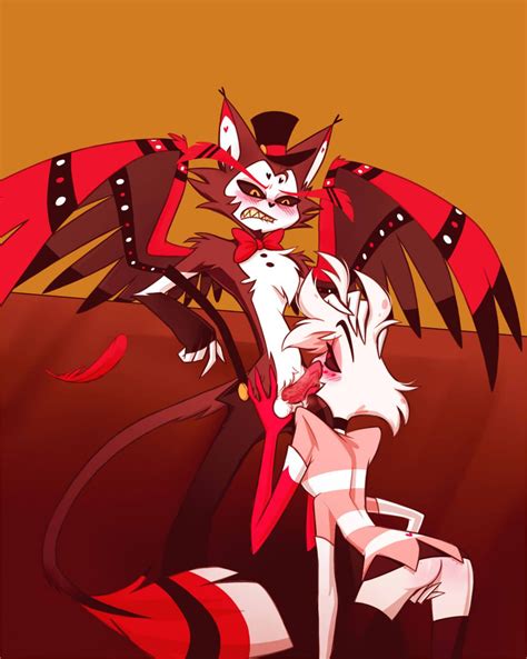 Rule 34 Angel Dust Hazbin Hotel Ass Barbed Penis Blowjob Blush