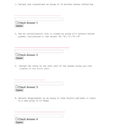 Solved 1 Declare And Instantiate An Array Of 15 Boolean