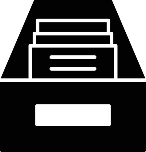 Archive Glyph Icon Vector Art At Vecteezy