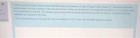 Solved 18 Ed 1 Write A Recursive Function Called