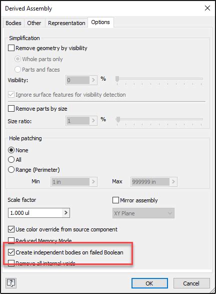 Some Component Disappears In Simplified Part Of An Assembly In Inventor