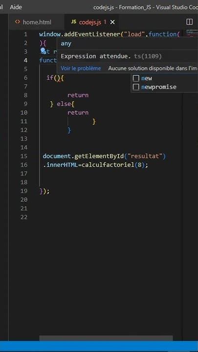 Fonctions Récursives Js 🔥 Easy Calcul Factoriel Shorts Youtube