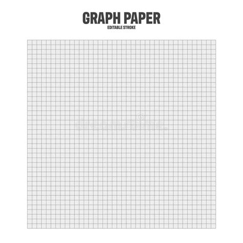 Sheet Of Graph Paper With Grid Millimeter Paper Texture Geometric Pattern Stock Vector