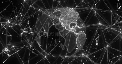 Animation Of Globe With Network Of Connections Stock Video Video Of Digital Connect 284788567