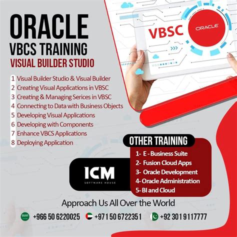 Icm Software House On Linkedin We Provide Oracle Vbcs Training For Our