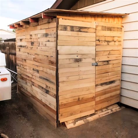 Homemade Diy Pallet Shed For 40