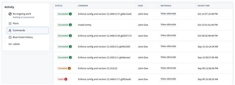 Managing Entities • Issuing Commands • Palantir