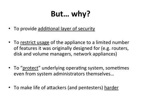 Escape From Shellcatraz Breaking Out Of Restricted Unix Shells
