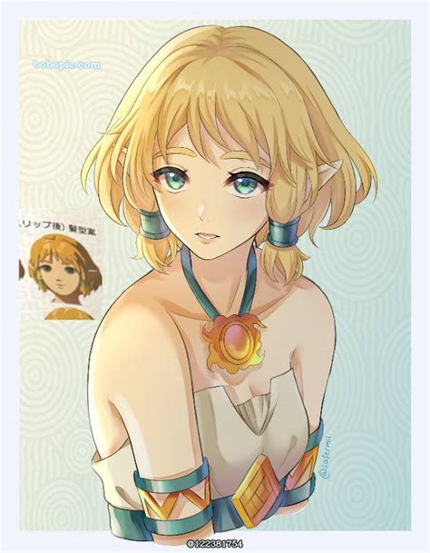 塞尔达传说 塞尔达 王国之泪 塞尔达公主 精灵 女孩子 Short Hair Saferillustration Pixivbox