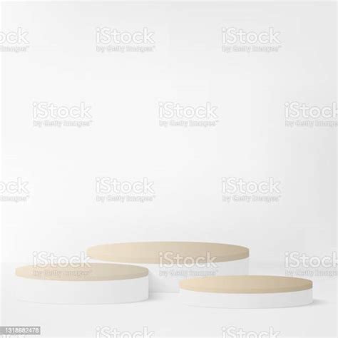 흰색 기하학적 3d 연단과 추상적 인 배경 벡터 일러스트레이션 0명에 대한 스톡 벡터 아트 및 기타 이미지 0명 3차원