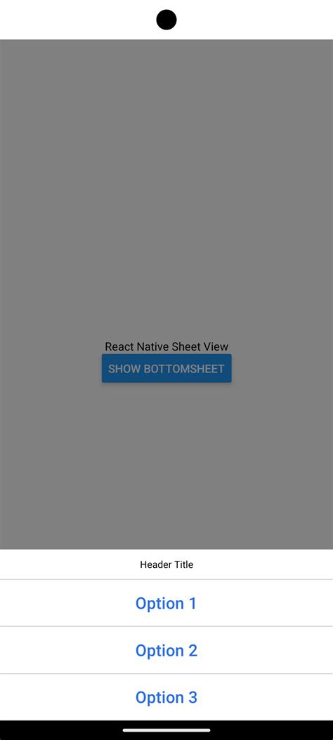 Github Cartagenaereact Native Sheet View A Bottom Sheet Component For React Native