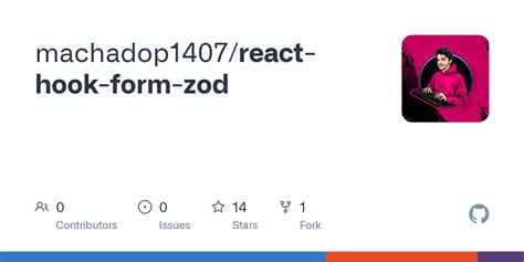 Github Machadop1407react Hook Form Zod