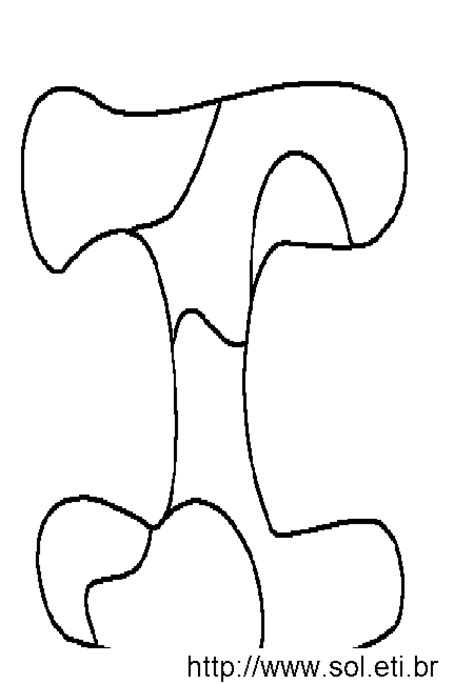 Letra I Alfabeto Para Colorir E Imprimir Desenho Gr Tis