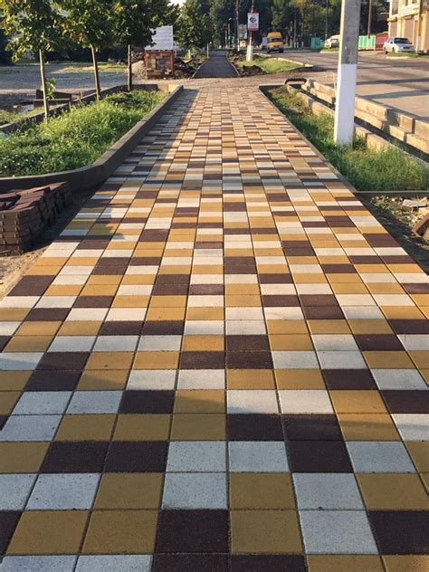 Брусчатка для пешеходных дорожек