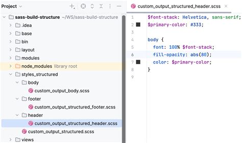 Sass、scss 和 Less Jetbrains Rider 文档