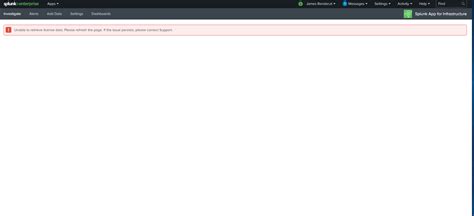 Splunk App For Infrastructure Warning Message R Splunk