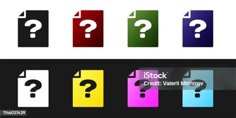 흑백 배경에 고립 된 알 수 없는 문서 아이콘을 설정 합니다 물음표와 함께 파일입니다 보고서 서비스 및 글로벌 검색 표시를 보류 합니다 벡터 일러스트 0명에 대한 스톡 벡터