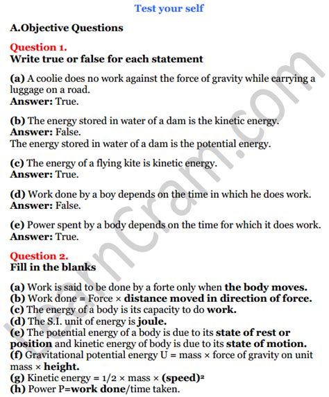 Selina Concise Physics Class 8 Icse Solutions Chapter 4 Energy Learn Cram