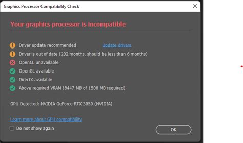 Adobe Software Does Not Detect Opencl Issue Jamesstringerparsec Easy Gpu Pv Github