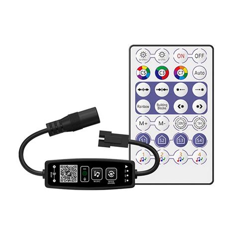 Ws2811 Ws2812b Led Controller Bluetooth Music 28keys Remote Control For