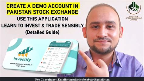 Create Demo Account In Psx Using These Steps Investify Youtube