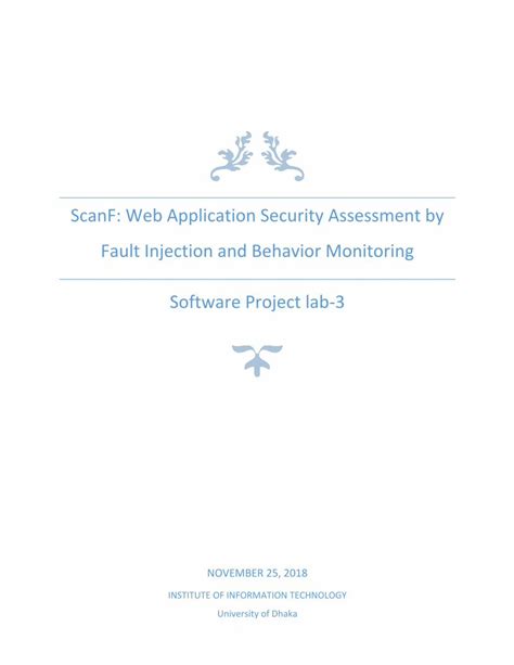 Pdf Scanf Web Application Security Assessment By Fault Dokumen Tips