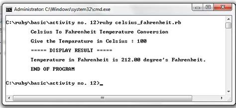 Free Programming Source Codes And Computer Programming Tutorials Celsius To Fahrenheit