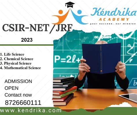 admission open for csir net jrf dec 2023 kendrika academy