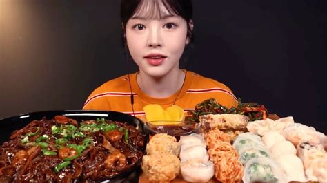 搬运240801 BOKI欧尼mukbang 辣椒海鲜大盘炸酱面点心葱泡菜 sleepy kitty sleepy kitty 哔
