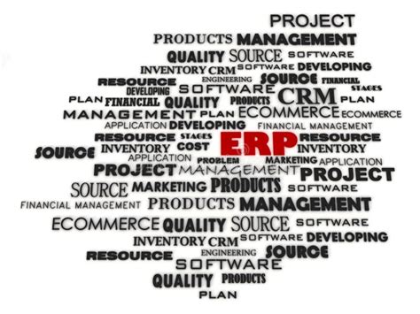 Enterprise Resource Planning Erp Module Construction Flow Icon Art Vector Design Stock Vector