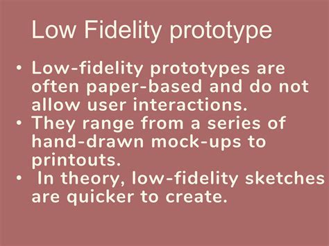 Design Thinking Types Of Prototypes Pptx