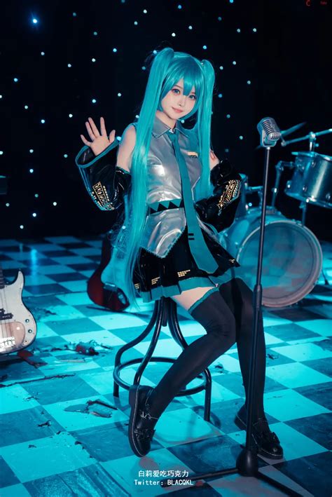 Blacqkl 白莉爱吃巧克力 Cosplay Hatsune Miku 102 Photos Cosplaytele