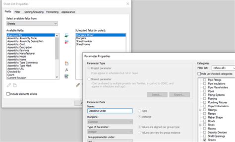 Solved Grouping Schedules Autodesk Community