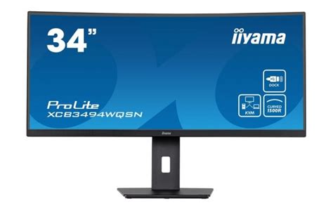 Iiyama Prolite 34 Inch Xcb3494wqsn B5 Ultrawide Curved Monitor