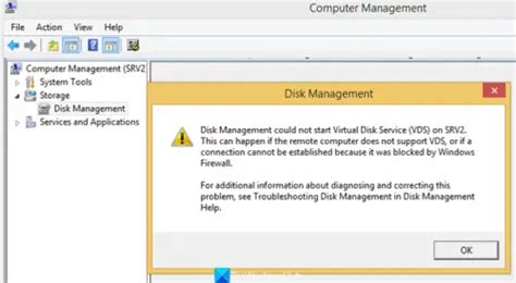 Disk Management Stuck At Or Not Connecting To Virtual Disk Service
