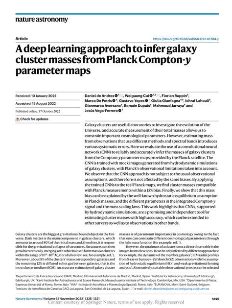 A Deep Learning Approach To Infer Galaxy Cluster Masses From Planck