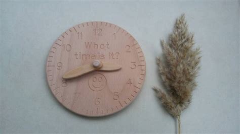 Learning Time Clock Learn To Tell Time Learning Clock Time Fraction Learning Toy Set Wooden