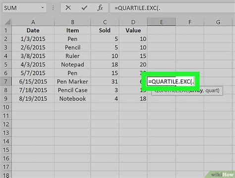 Comment Calculer Des Quartiles Dans Excel 12 étapes