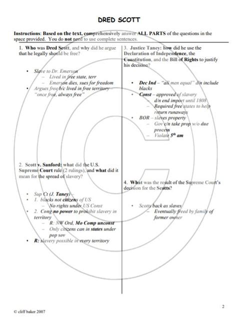 Dred Scott Mini Unit Including Text And Primary Source Activity Amped Up Learning