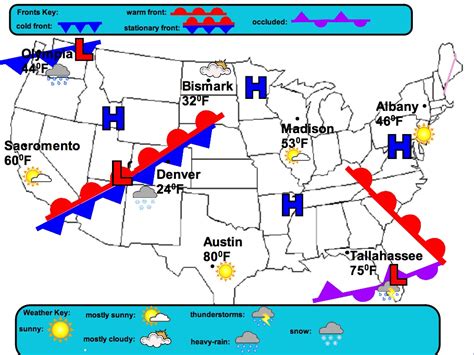 Interpreting Weather Maps Worksheet