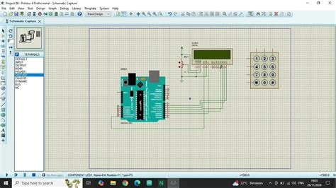 Keypad And Lcd With Arduino Proteus Simulation Youtube