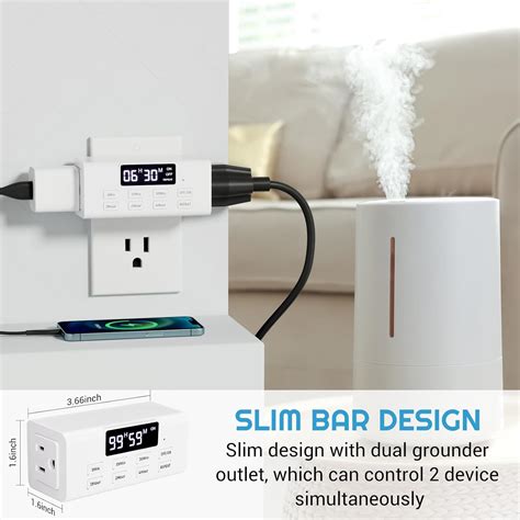 Cokwel Countdown Timer Outlet Up To 99 Hours Large Screen Repeat And Memory Function Indoor